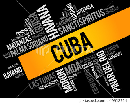 List of cities and towns in Cuba - Stock Illustration [49912724] - PIXTA