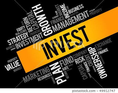 INVEST word cloud collage - Stock Illustration [49912747] - PIXTA
