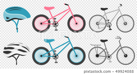 Bike and cycling accessories set colored icons... - Stock Illustration ...