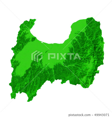 Toyama Prefecture Map - Stock Illustration [49943071] - PIXTA