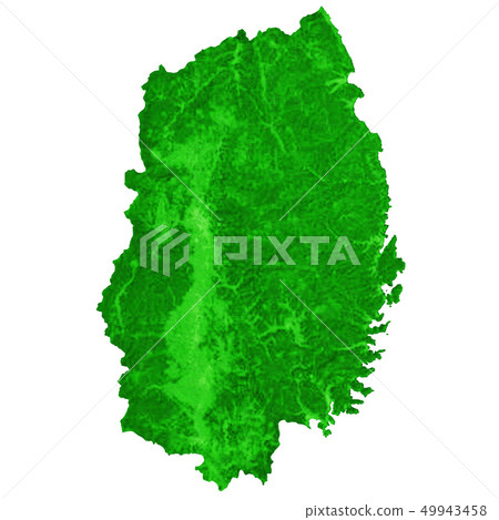 Iwate Prefecture Map - Stock Illustration [49943458] - PIXTA