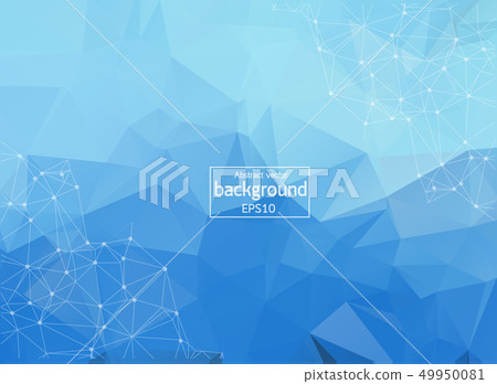 Abstract Blue Light Geometric Polygonal background - Stock Illustration ...