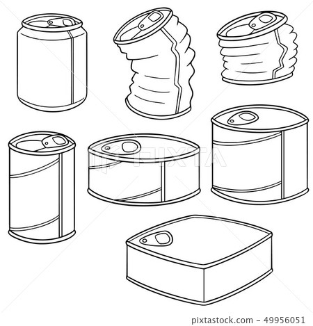 vector set of can - Stock Illustration [49956051] - PIXTA