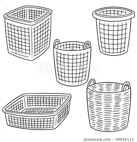 vector set of basket - Stock Illustration [49956113] - PIXTA