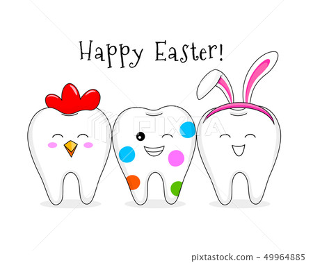 Bunny tooth and hen tooth. - Stock Illustration [49964885] - PIXTA
