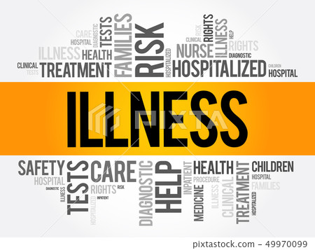 ILLNESS word cloud collage - Stock Illustration [49970099] - PIXTA
