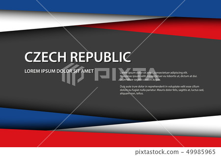 Vector background with Czech colors - Stock Illustration [49985965] - PIXTA