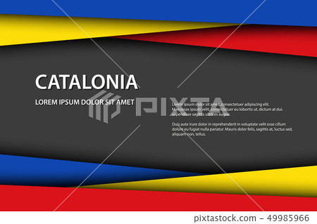 Vector background with Catalan colors - Stock Illustration [49985966 ...