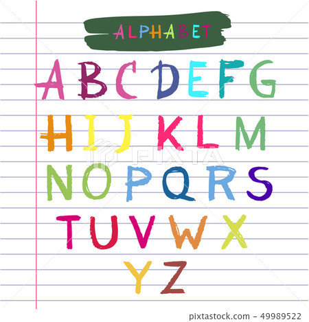 Hand drawn alphabet8.eps - Stock Illustration [49989522] - PIXTA