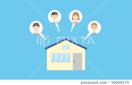 Share house image - Stock Illustration [50000274] - PIXTA