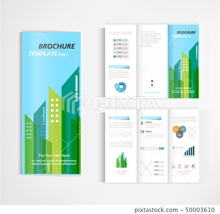 Set of office Brochure for business, vector. - Stock Illustration ...