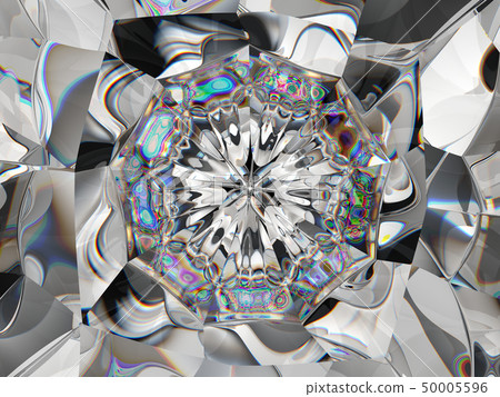 Abstract diamond structure extreme closeup and - Stock Illustration ...