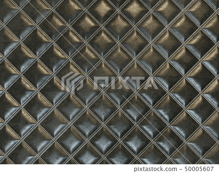 Leather square stitched black texture or - Stock Illustration [50005607 ...