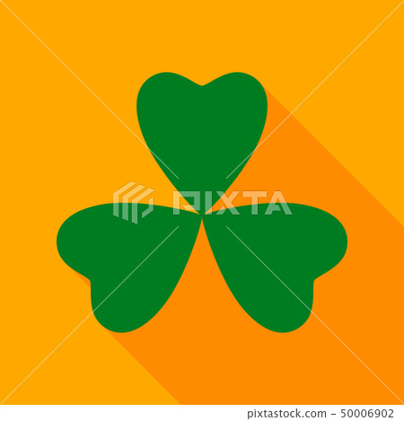 Clover flat icon - Stock Illustration [50006902] - PIXTA
