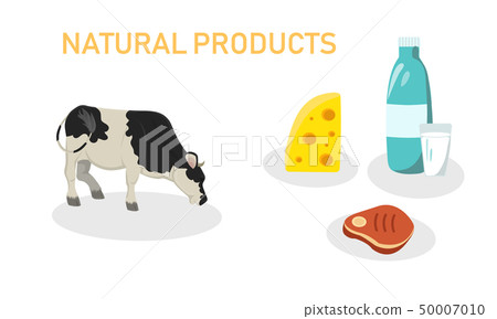 Vector Illustration is Written Natural Products. - Stock Illustration ...