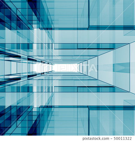 Blue cube 3d rendering - Stock Illustration [50011322] - PIXTA
