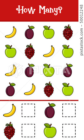 Count how many fruits - Stock Illustration [50012248] - PIXTA