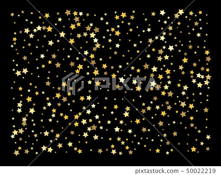 Vector background with gold stars - Stock Illustration [50022219] - PIXTA