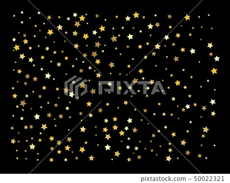 Vector background with gold stars - Stock Illustration [50022321] - PIXTA