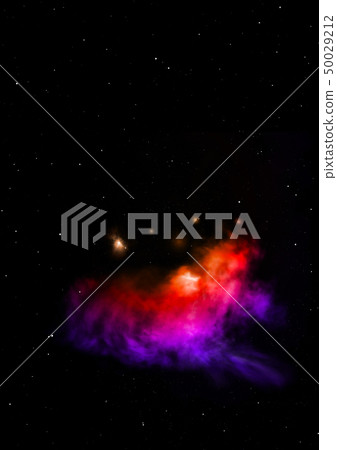 Small part of an infinite star field. 3D rendering-插圖素材 [50029212 ...