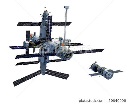 Space Station White Background