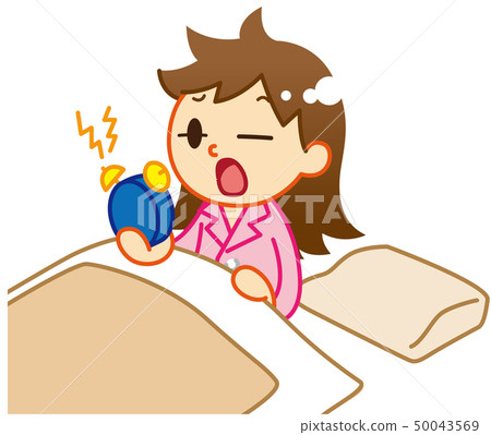 A woman who does not sleep - Stock Illustration [50043569] - PIXTA