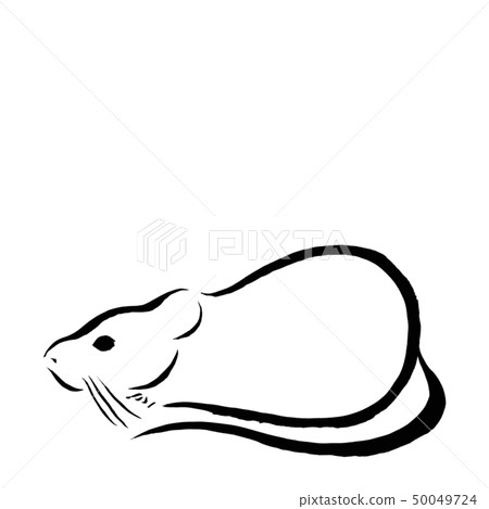 Illustration Mouse Ink Black Handwritten - Stock Illustration [50049724 ...