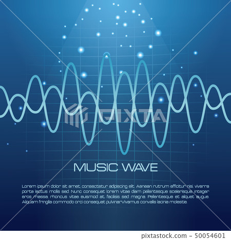 Music wave infographic - Stock Illustration [50054601] - PIXTA