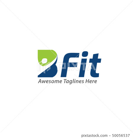 B-fit, creative B letter health concept Vector -插圖素材 [50056537] - PIXTA圖庫