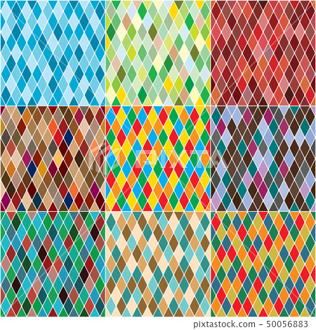 Harlequin's polychromatic mosaic patchwork,... - Stock Illustration ...