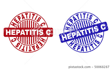 Grunge HEPATITIS C Scratched Round Stamps - Stock Illustration ...