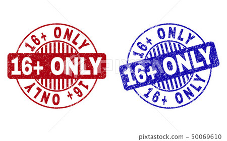 Grunge 16 Plus ONLY Textured Round Watermarks - Stock Illustration ...
