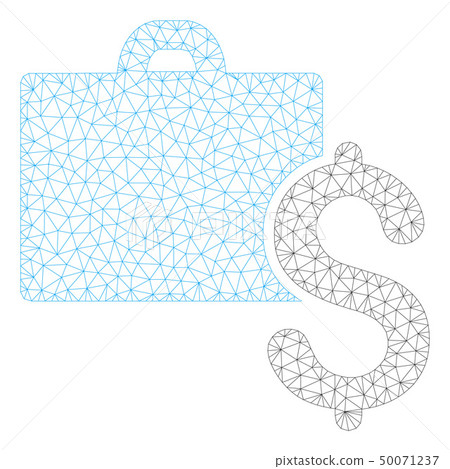 Accounting Polygonal Frame Vector Mesh... - Stock Illustration ...