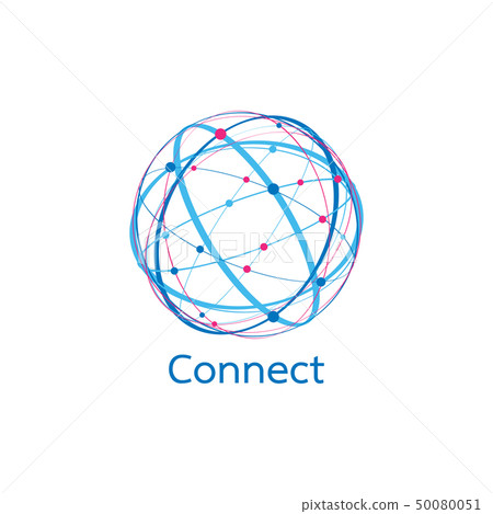 Abstract connection icon logo design - Stock Illustration [50080051 ...