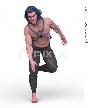 Ferocious man - Stock Illustration [50088712] - PIXTA
