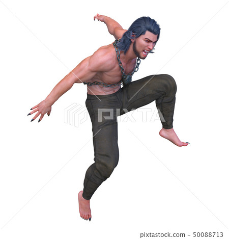 Ferocious man - Stock Illustration [50088713] - PIXTA