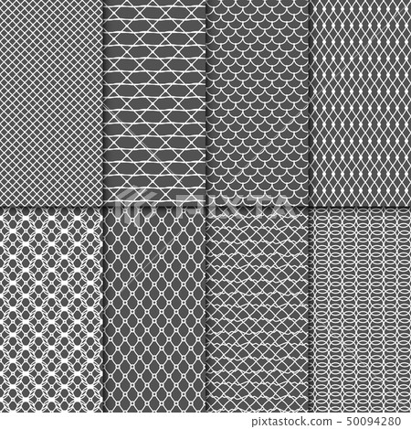 Cloth seamless patterns. Fabric net vector... - Stock Illustration ...
