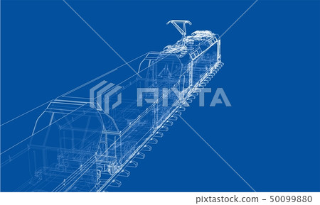 Modern train concept. Vector - Stock Illustration [50099880] - PIXTA