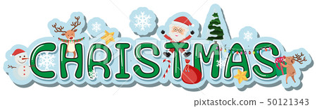 Word design for christmas - Stock Illustration [50121343] - PIXTA
