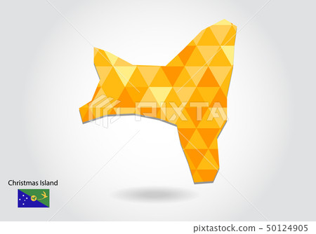 Geometric polygonal style vector map - Stock Illustration [50124905 ...