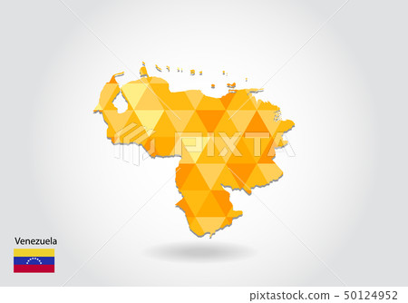 Geometric polygonal style vector map - Stock Illustration [50124952 ...