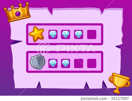 Game template with purple background - Stock Illustration [50127097 ...