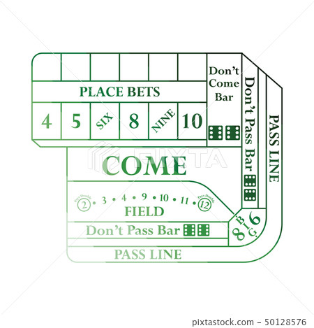 Craps table icon - Stock Illustration [50128576] - PIXTA