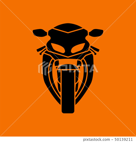Motorcycle icon front view - Stock Illustration [50139211] - PIXTA