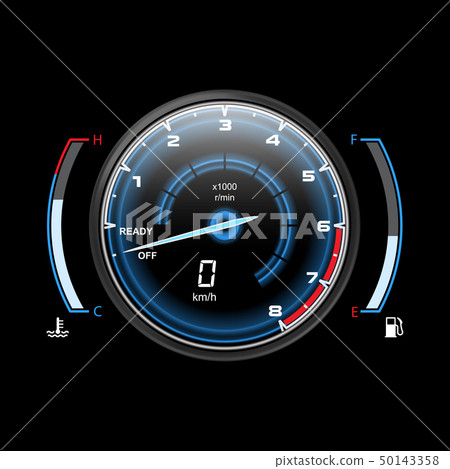 Truck speedometer or car, motorcycle odograph-插圖素材 [50143358] - PIXTA圖庫