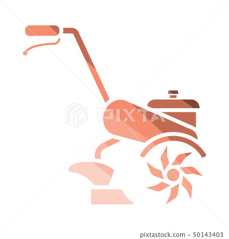 Garden tiller icon - Stock Illustration [50143403] - PIXTA