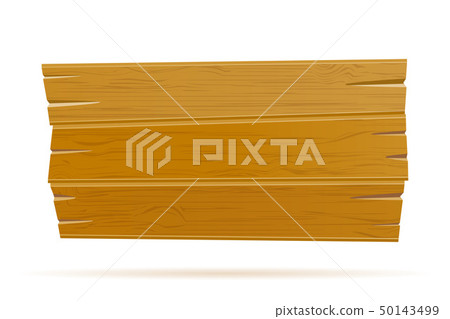 wooden old retro vintage board empty template for - Stock Illustration ...