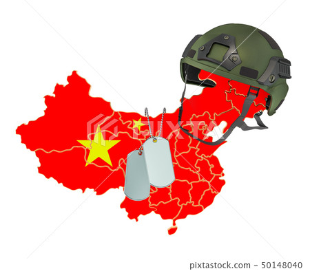 Chinese military force, army or war concept - Stock Illustration ...