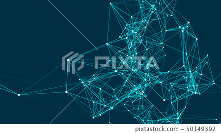Abstract connections are in space. Background... - Stock Illustration ...