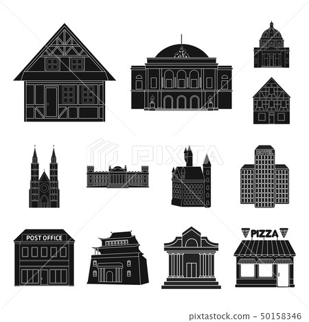 Vector design of building and city sign.... - Stock Illustration ...
